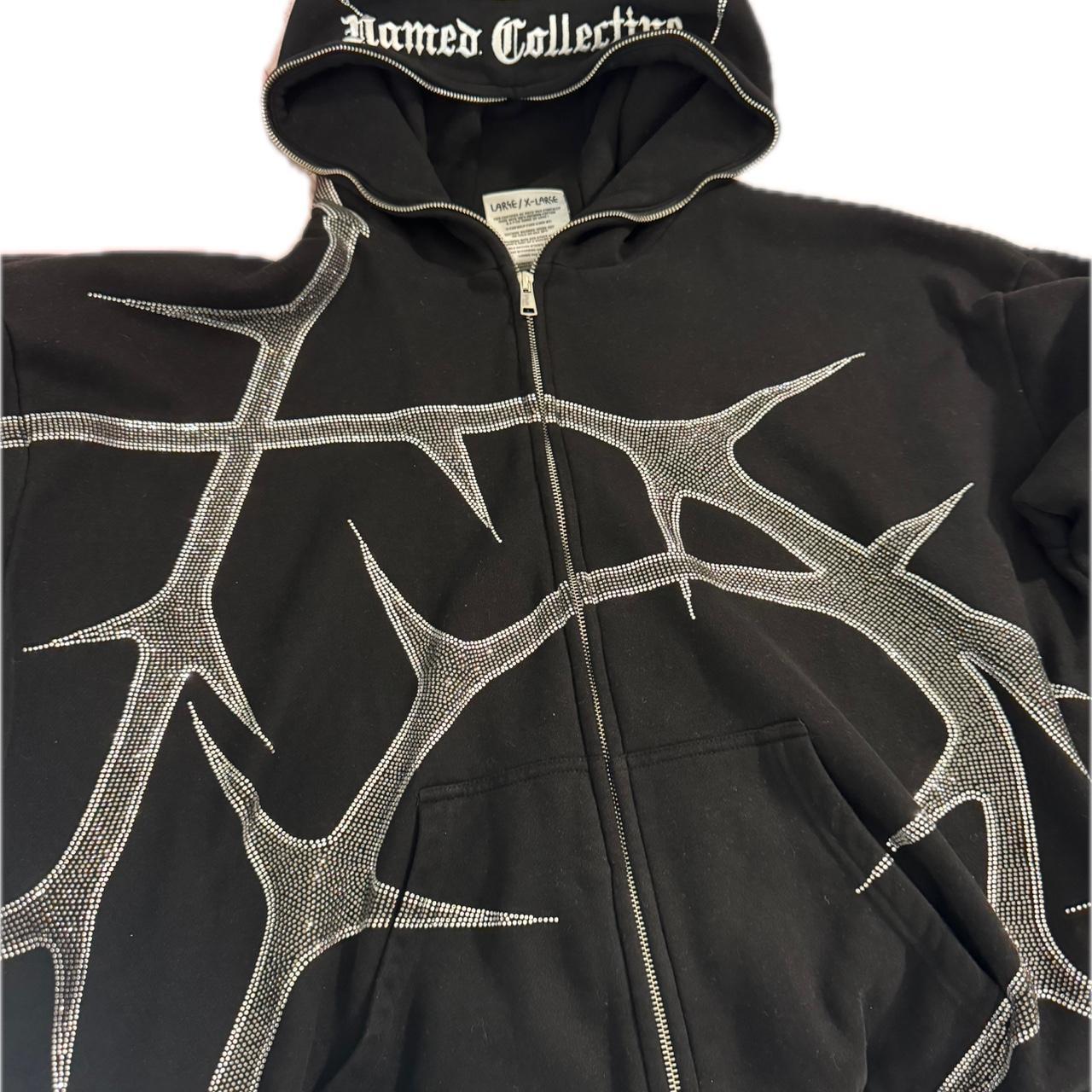 Named Collective Rhinestone Thorns Oversized... - Depop