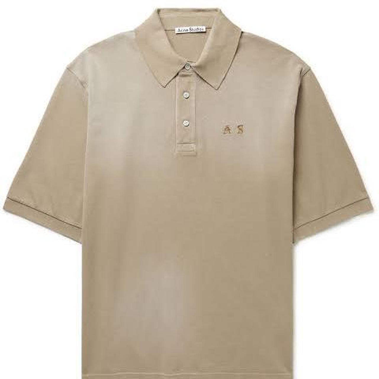 Acne Studios Beige Polo. Selling as i dont wear it... | Depop