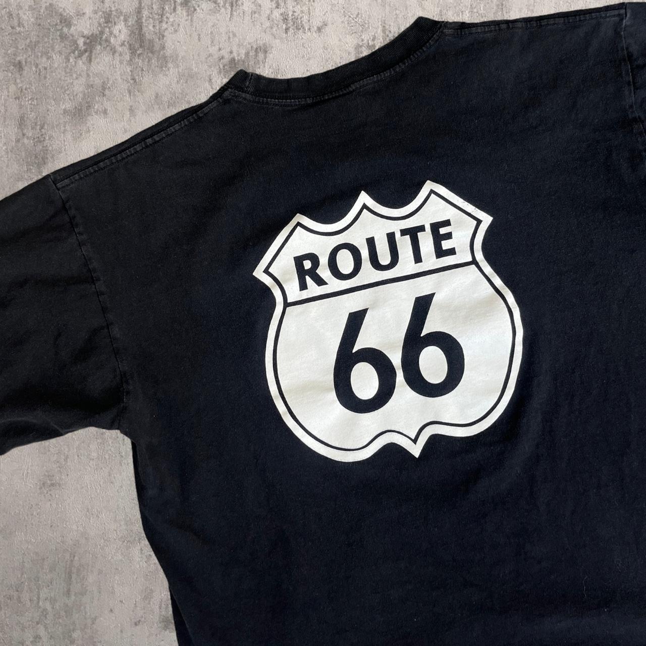 Route 66 Men's Black T-shirt | Depop
