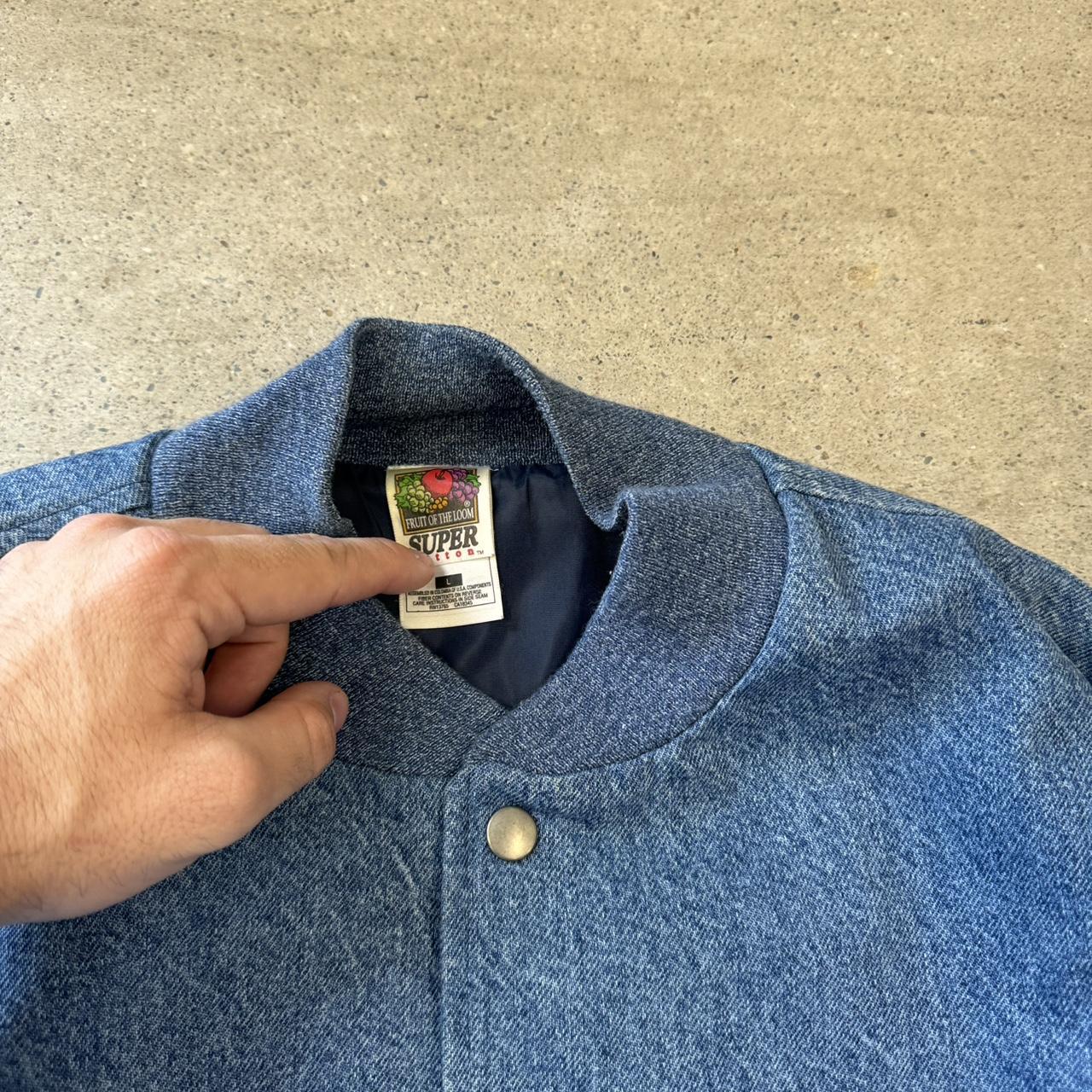 Vintage 90s denim jacket retro essential fall Brand:... - Depop