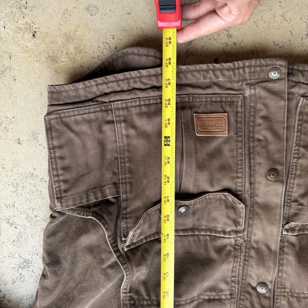 Vintage chocolate brown chore jacket multi pocket... - Depop