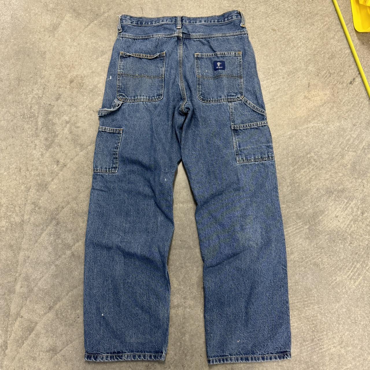 Vintage 90s workwear carpenter pants w hammer loop... | Depop