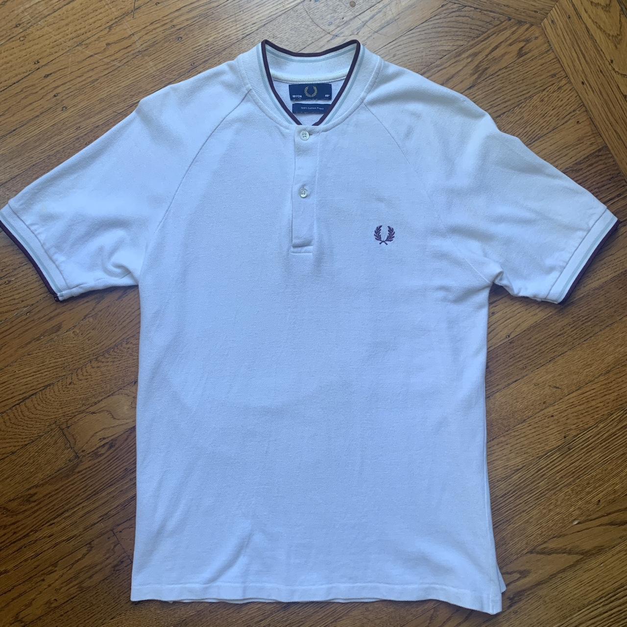 Fred Perry White Polo. Made in Portugal Medium.... - Depop