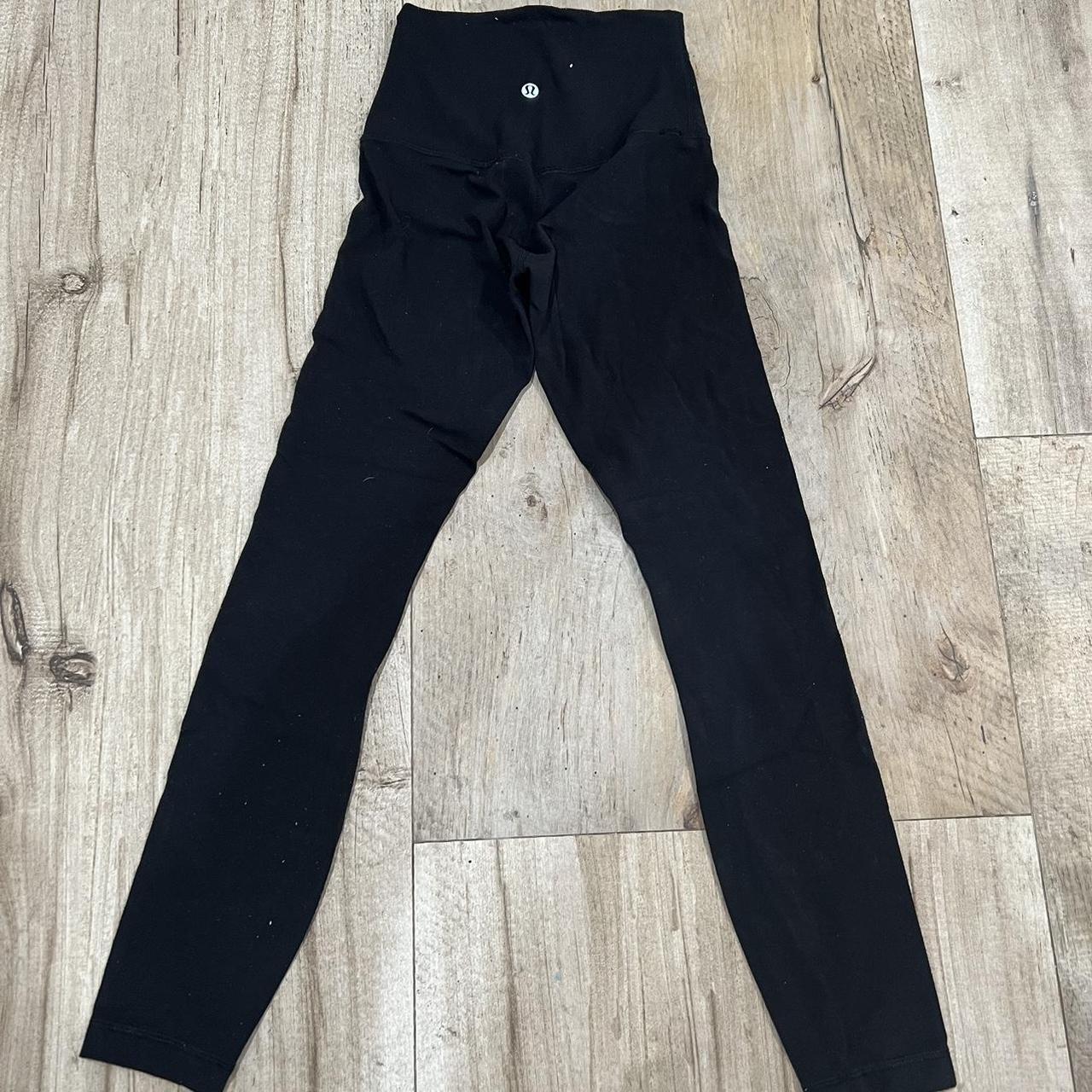 Black Lululemon Align leggings size 0 (kids) - Depop