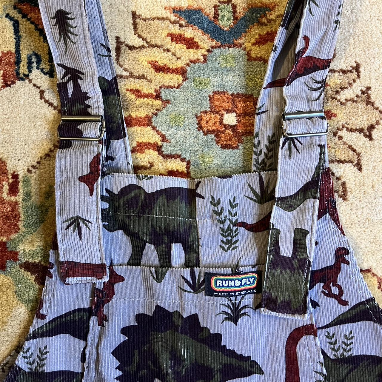 Run & Fly dinosaur corduroy overalls🦖🦕 In perfect... - Depop