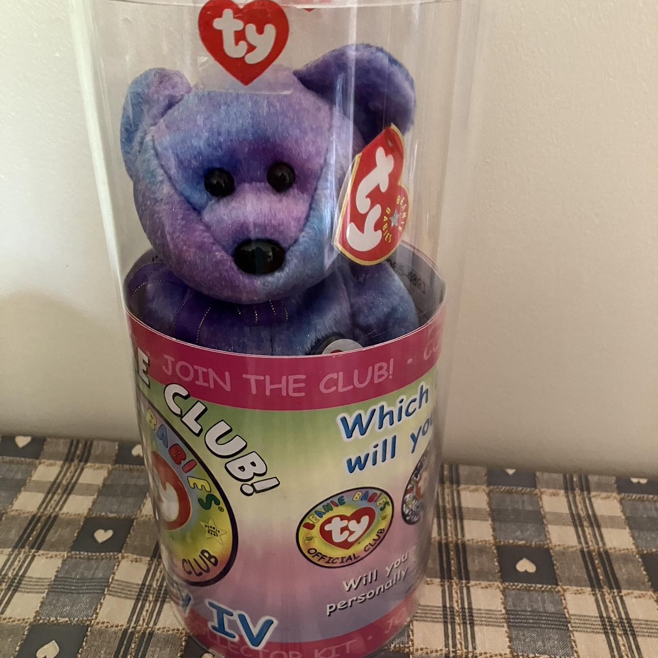 TY beanie baby clubby bear IV brand new in tube... - Depop