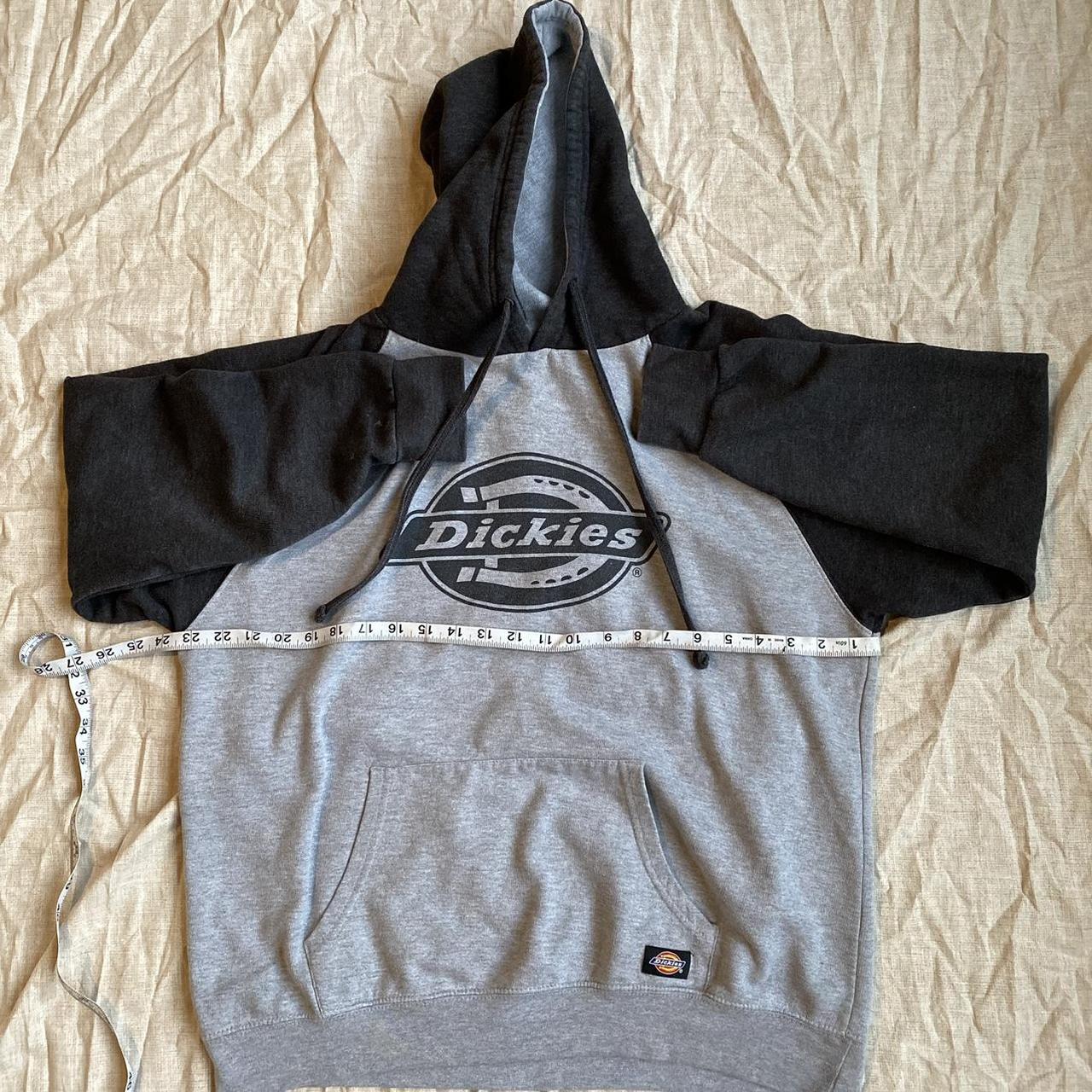 black and grey dickies hoodie size L #vintage... - Depop