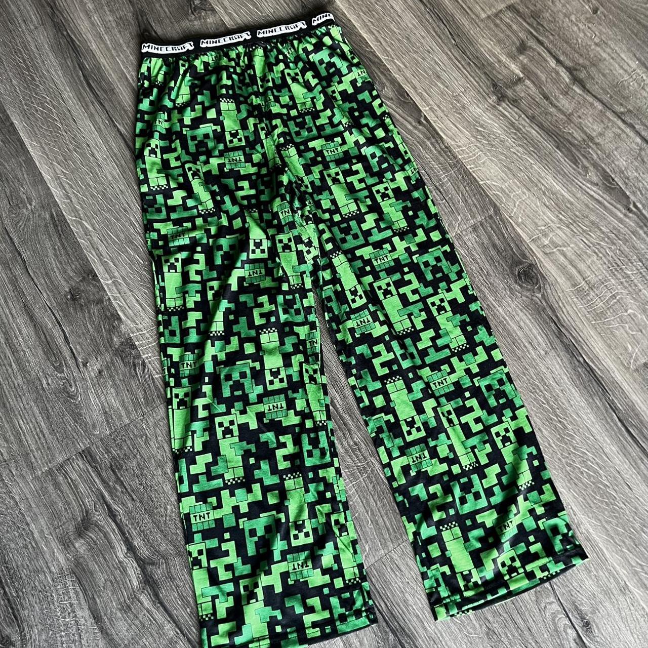 minecraft creeper pj pants 😎 randomly super... - Depop