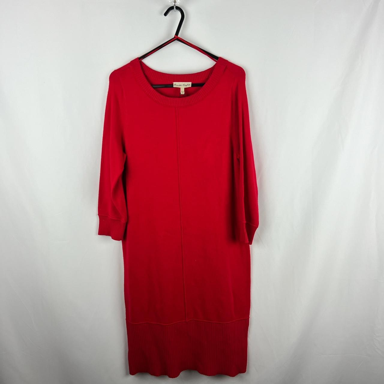 Phase Eight red midi dress winter autumn - Size 8,... | Depop