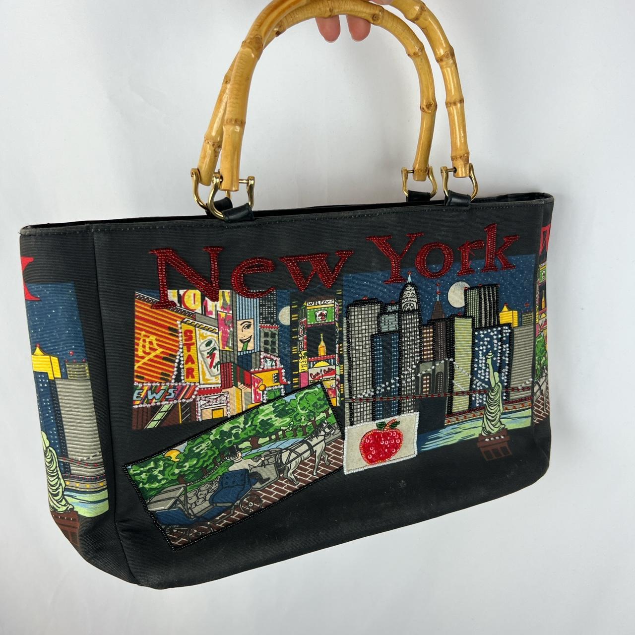New York handbag amazing vintage retro piece -... - Depop