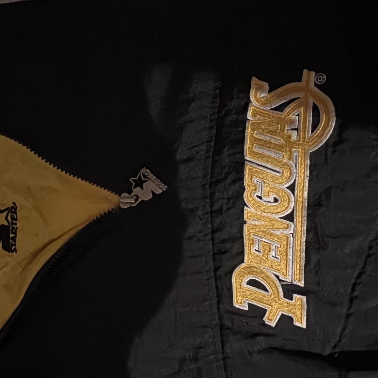 Penguins Starter puffer pullover, size large, very... - Depop
