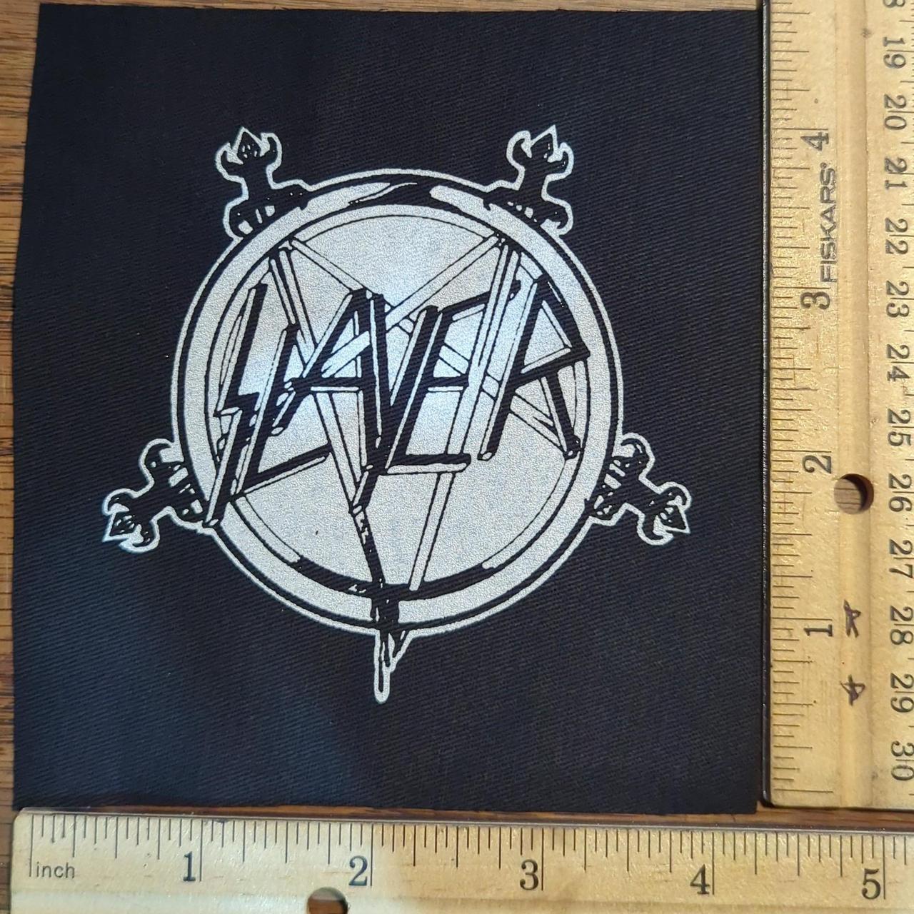 SLAYER logo patch old school thrash heavy metal... - Depop