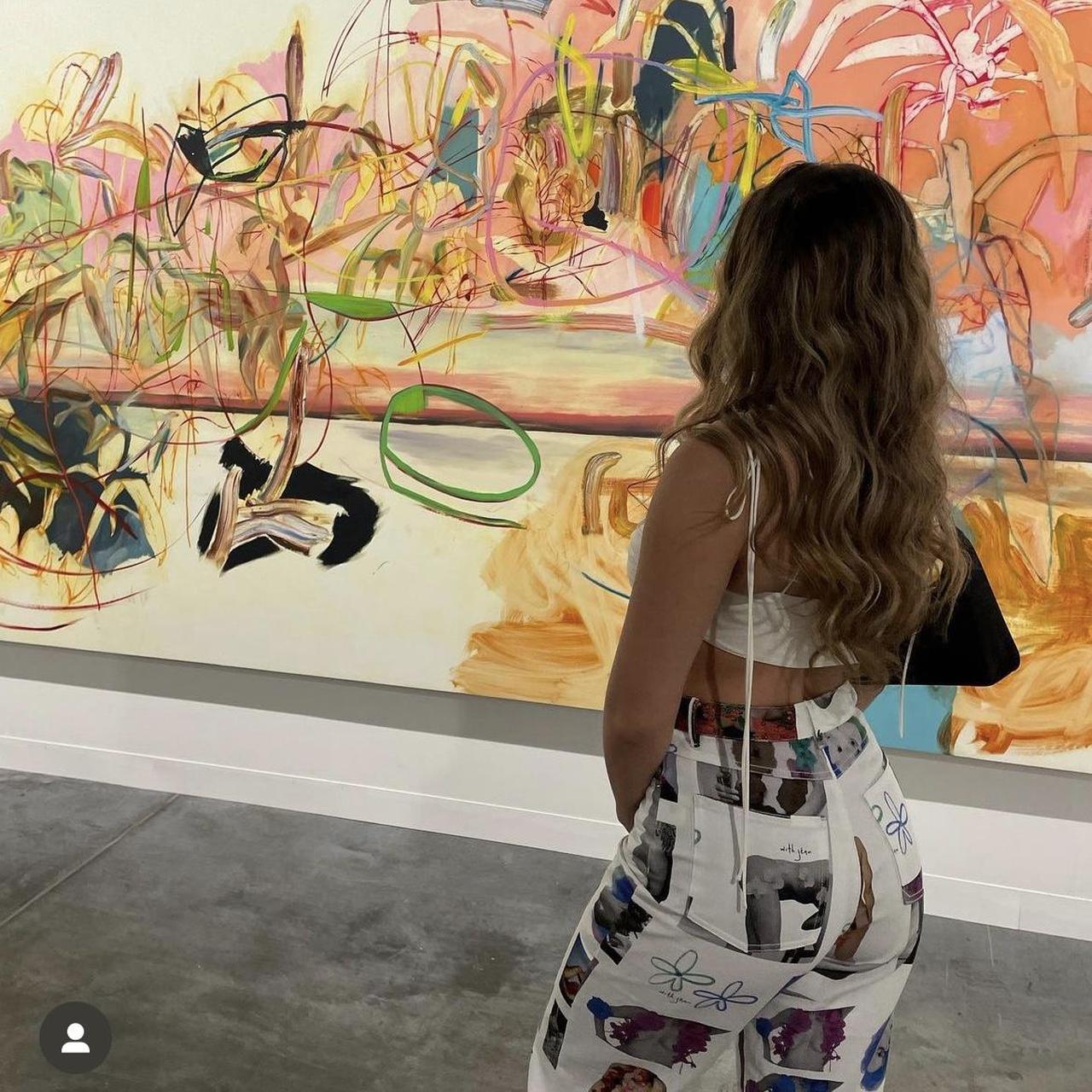 With Jean Nowry graphic art printed pants #withjean... | Depop