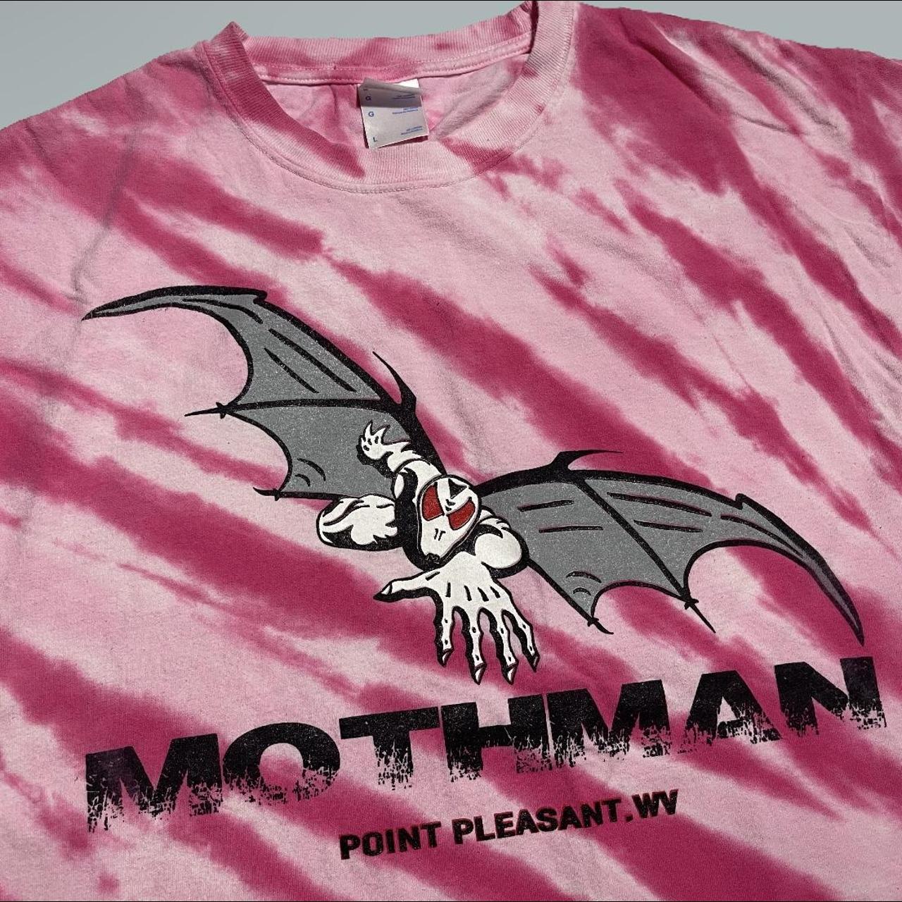Mothman Graphic Tee Men’s Large Y2K Front-Graphic... - Depop