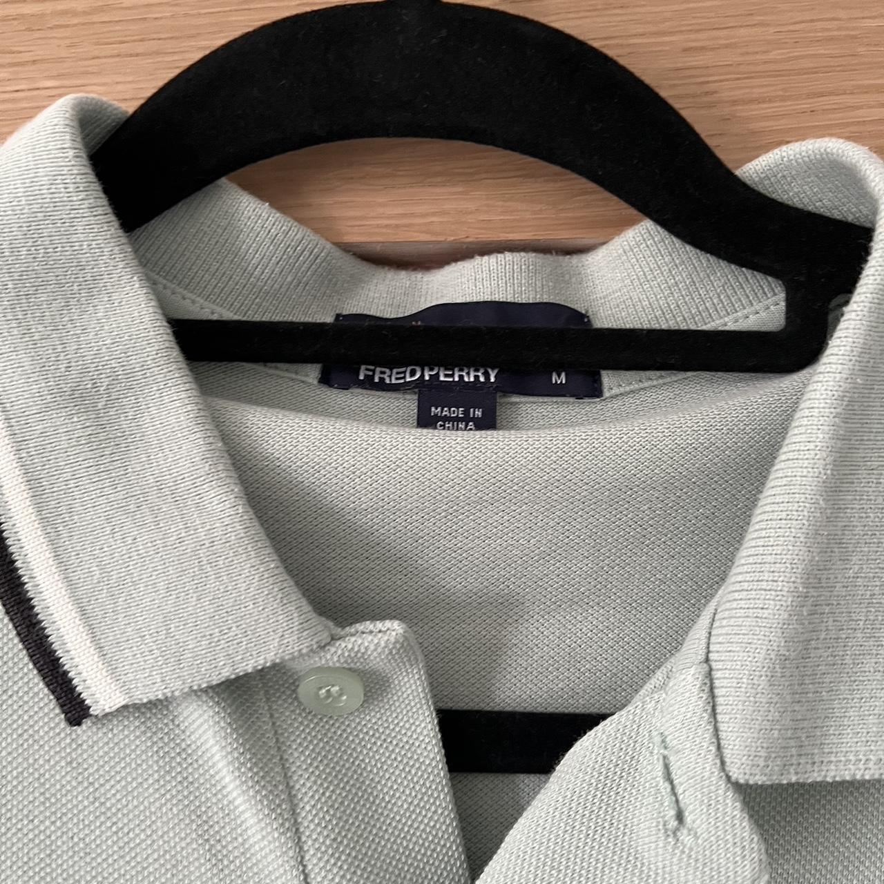 Men’s Light Green Fred Perry Polo Shirt - Great... - Depop