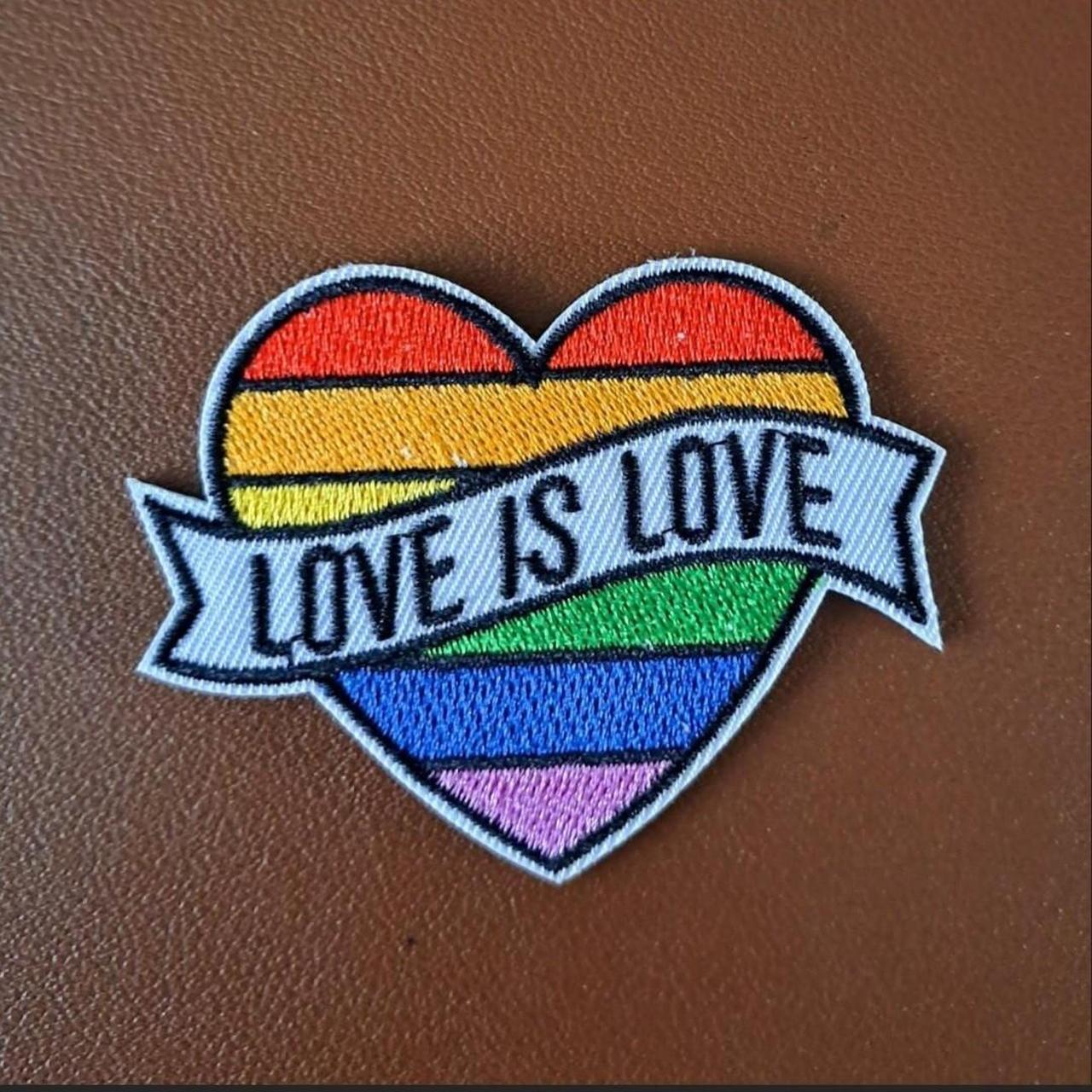 Love is love fabric patch. Iron or sew... - Depop