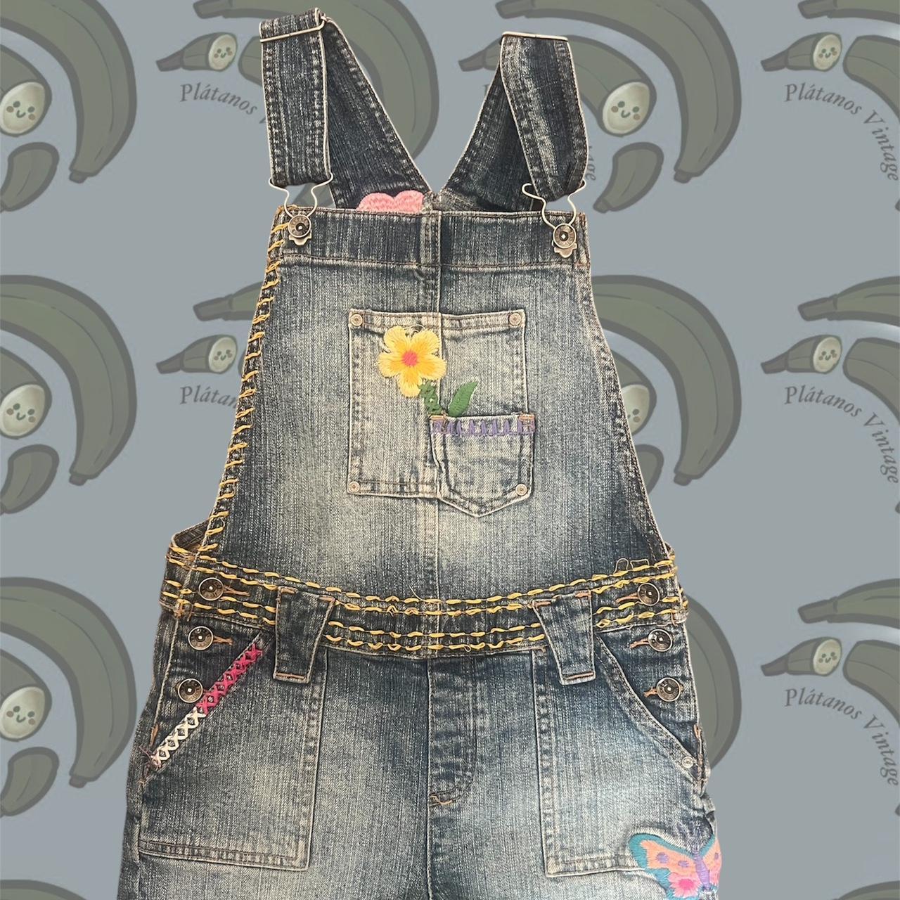 Adorable Zana Di overalls with contrast stitching.... - Depop