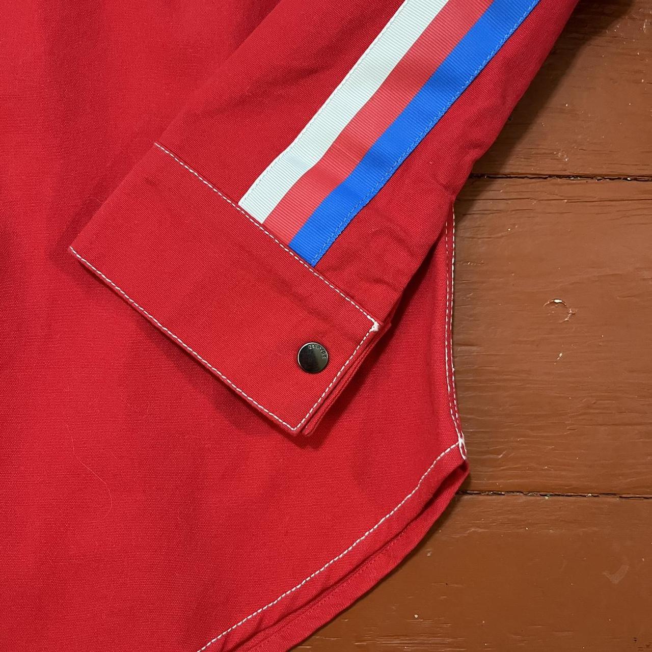 Red button down Western shirt with red, white and... - Depop