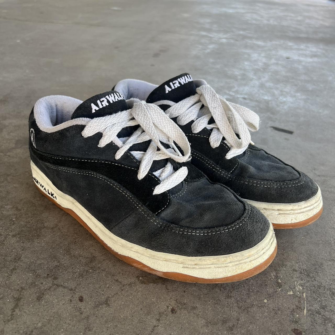 Airwalk Men's Navy and White Slides | Depop