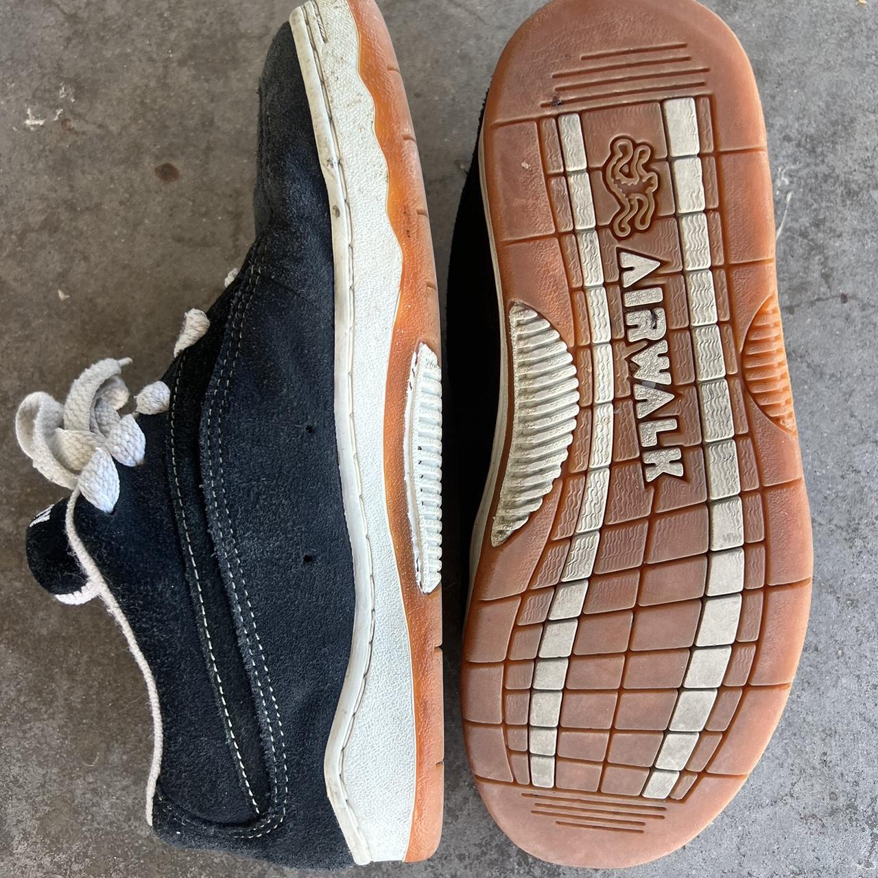 Airwalk Men's Navy and White Slides | Depop