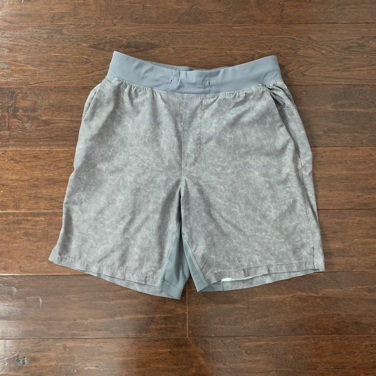 Grey Lululemon 7 inch inseam... - Depop