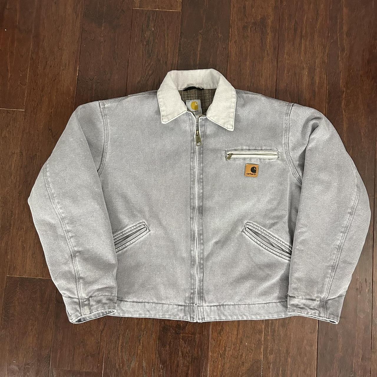 Carhartt Men's Grey Jacket | Depop