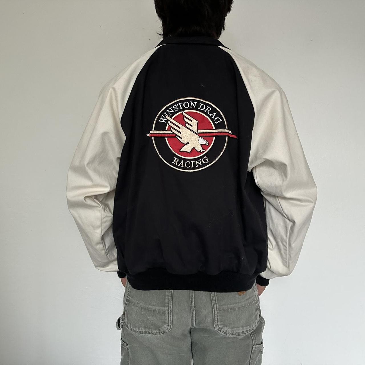 Vintage 90s Winston Drag Racing jacket -Model is... - Depop