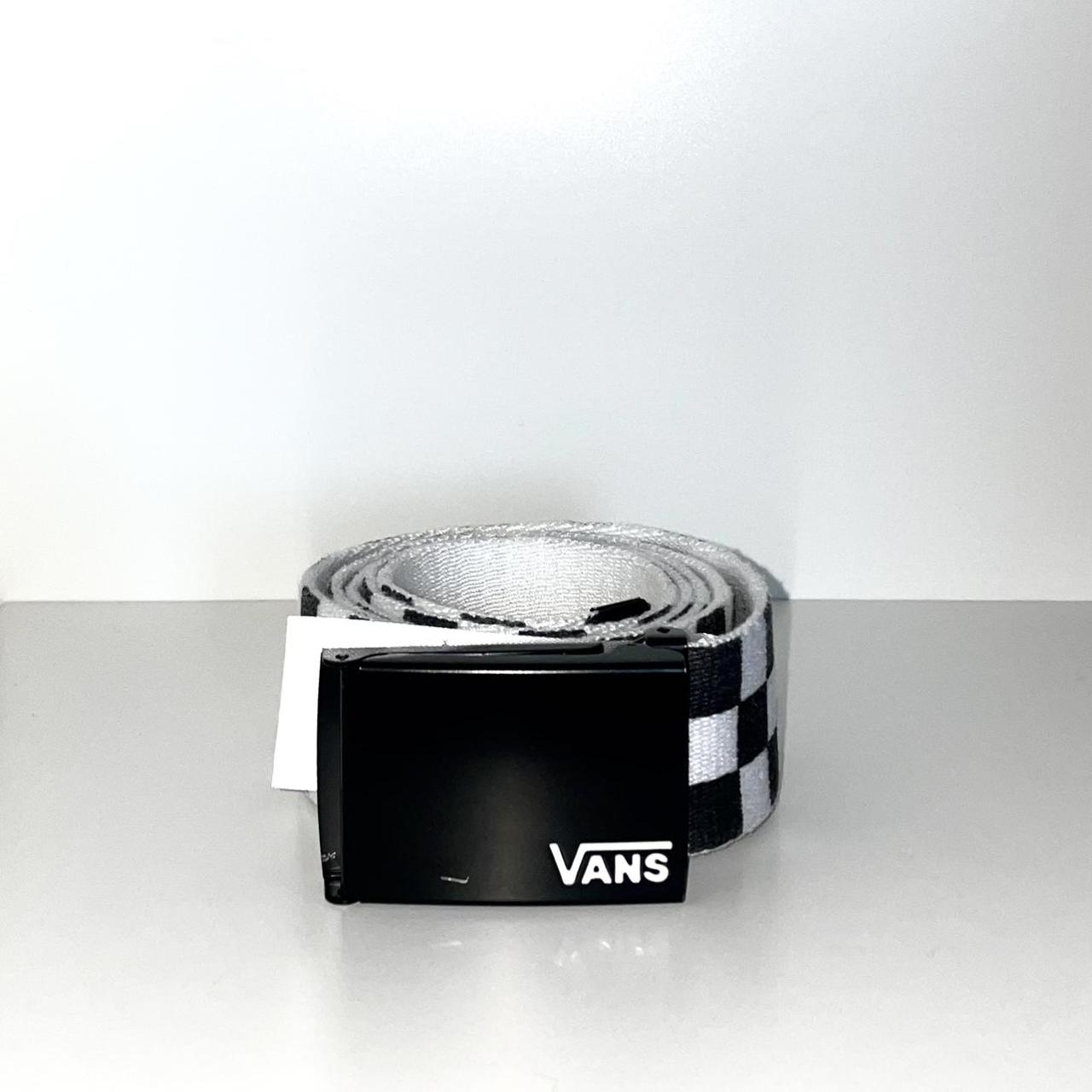 Checkered Vans Belt 🏁🖤 Only worn once #checkered... - Depop