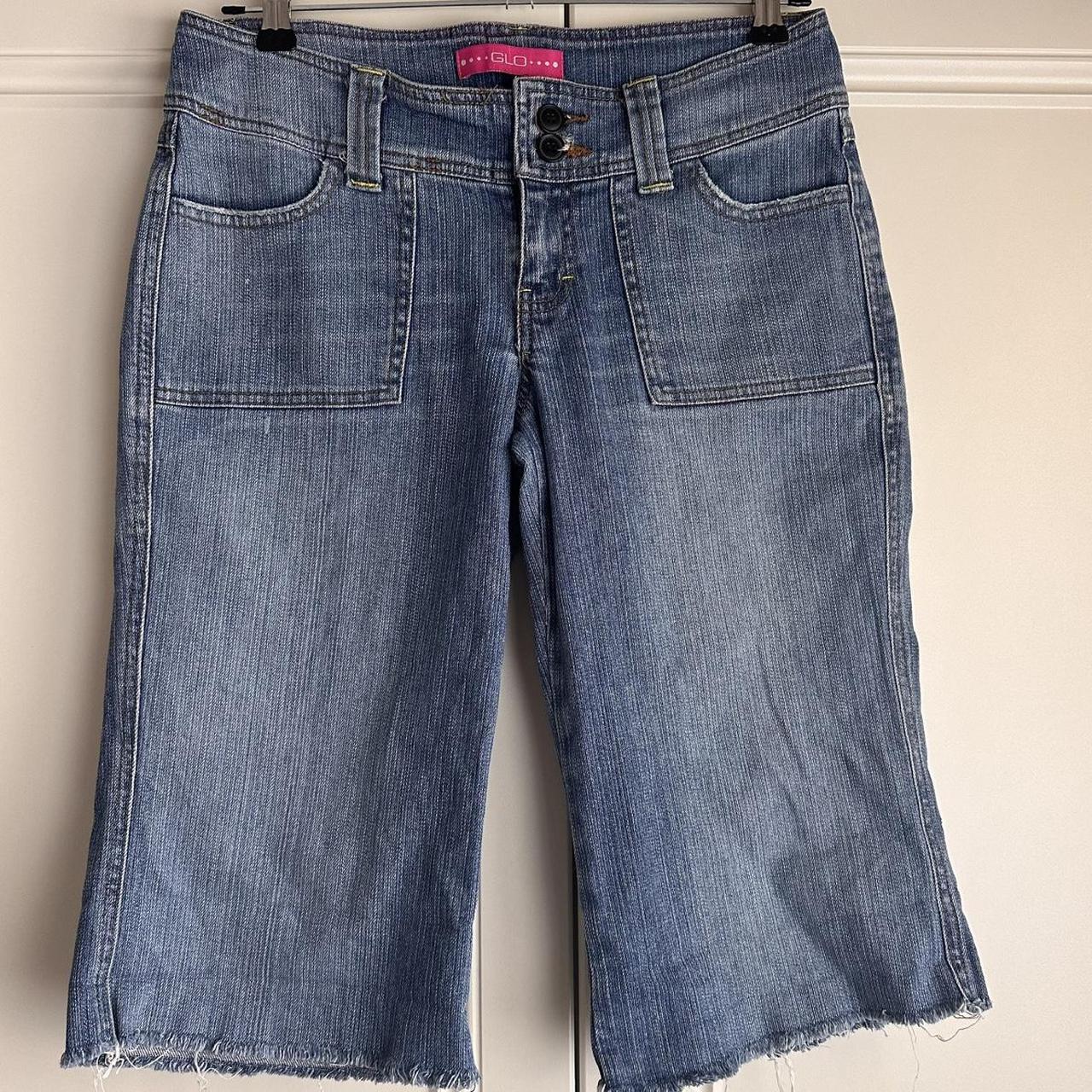 adorable Y2K denim capris / jorts. they feature a... - Depop