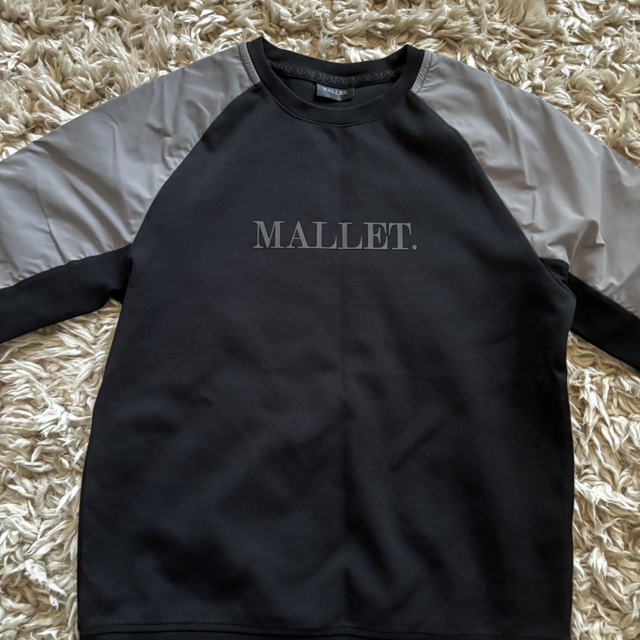 Mens Mallet black and grey sweatshirt Size medium... - Depop