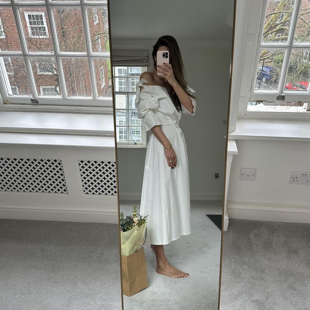 A stunning light cream cotton dress (great for... - Depop