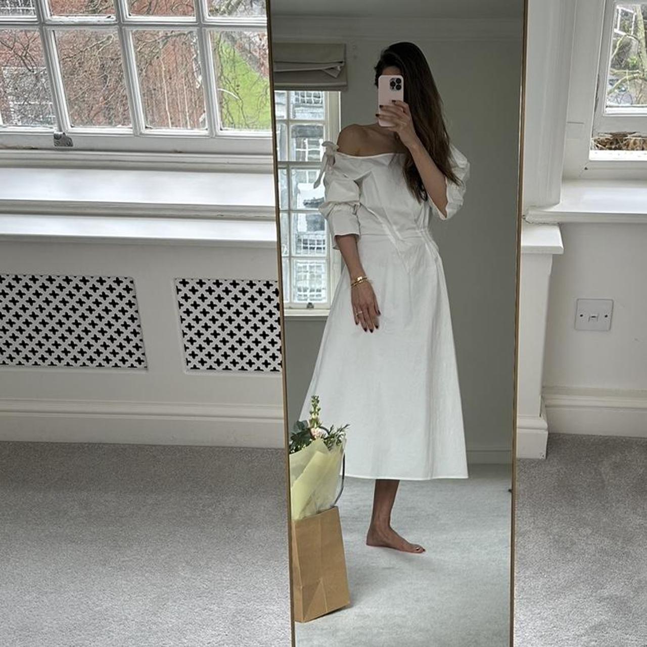 A stunning light cream cotton dress (great for... - Depop