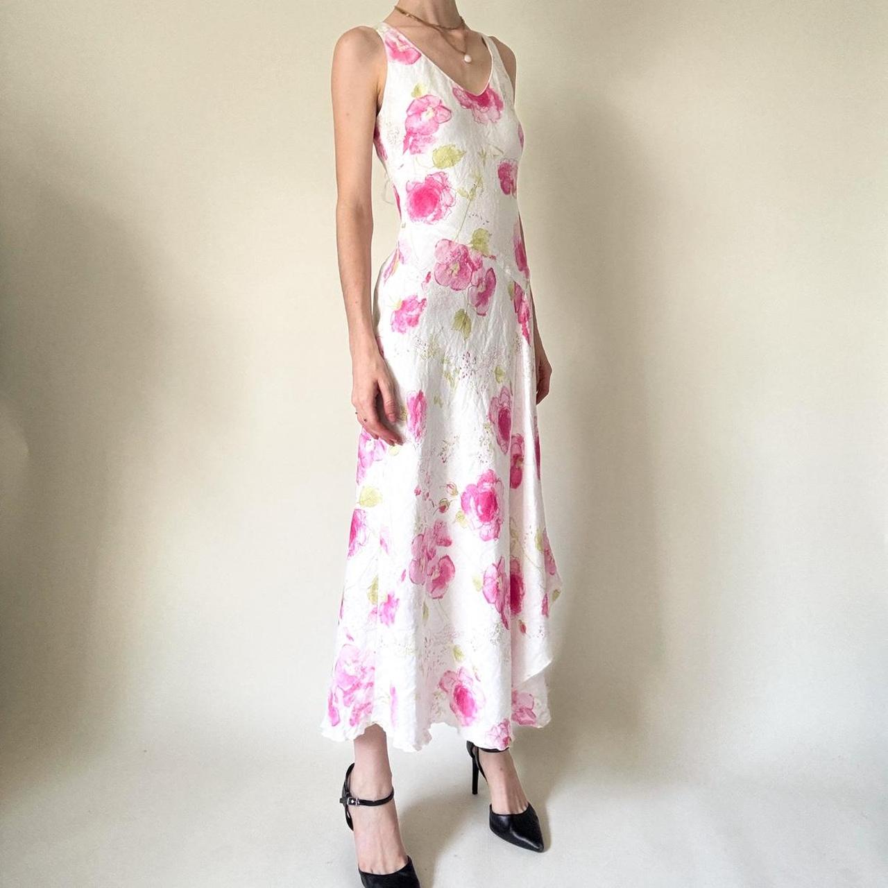 90s french floral maxi dress, best fits a size XS... | Depop