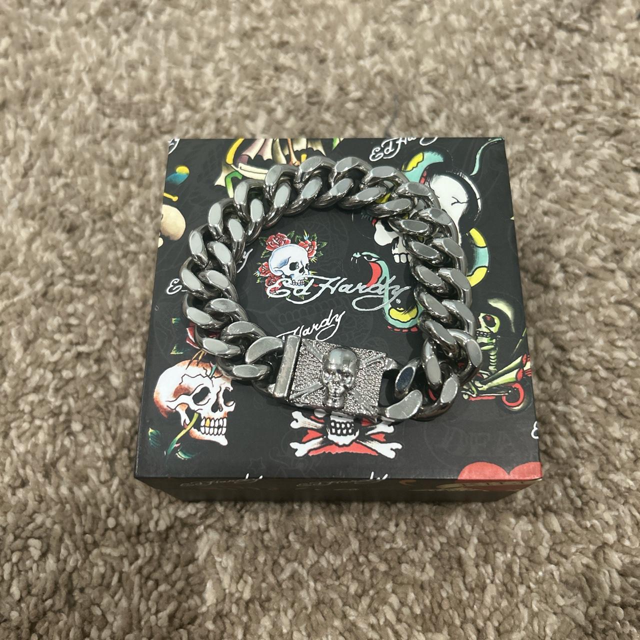 Ed Hardy Chain Bracelet Stainless steel Ed Hardy... - Depop