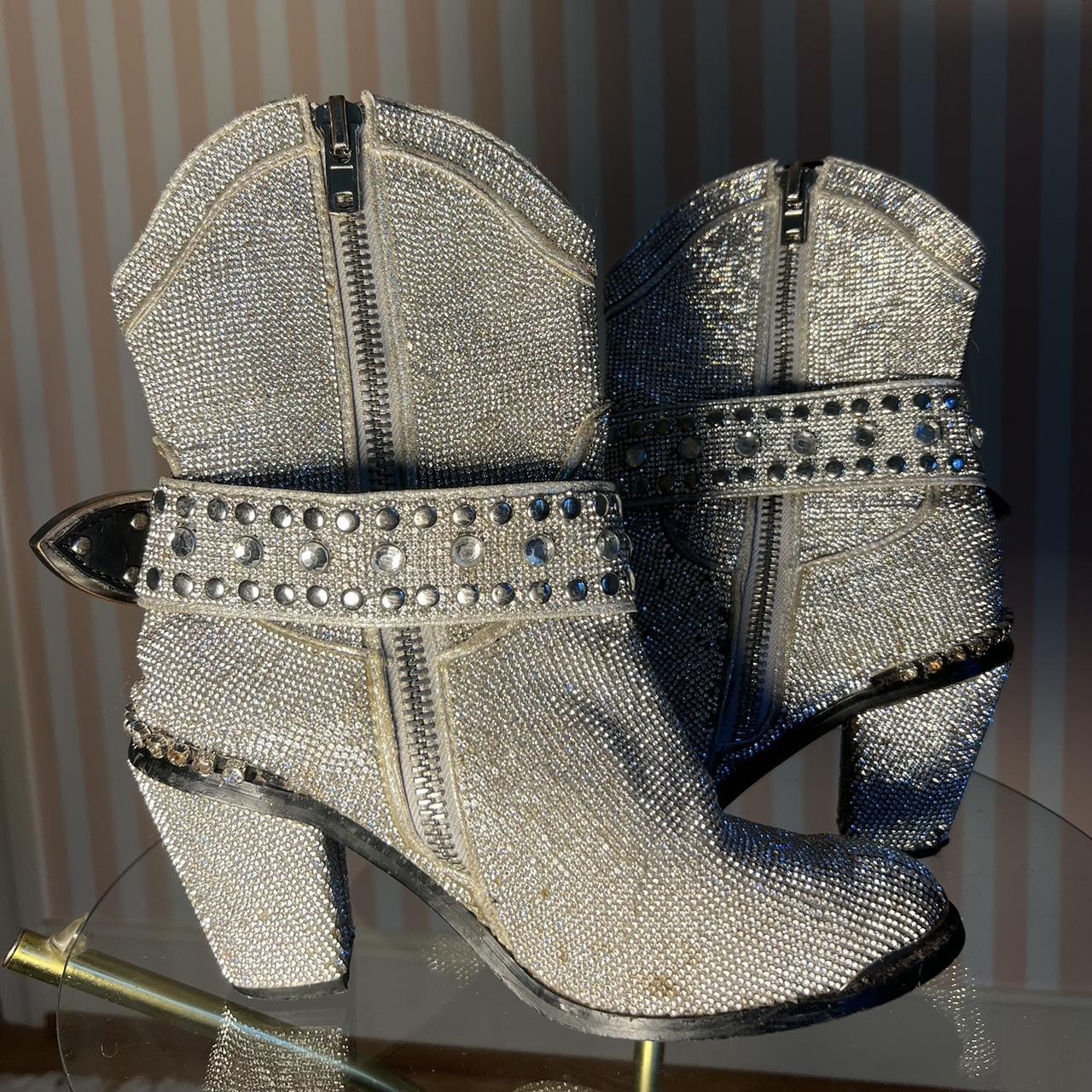 Club Exx Sheriff Shine cowboy boots! Rhinestone... - Depop