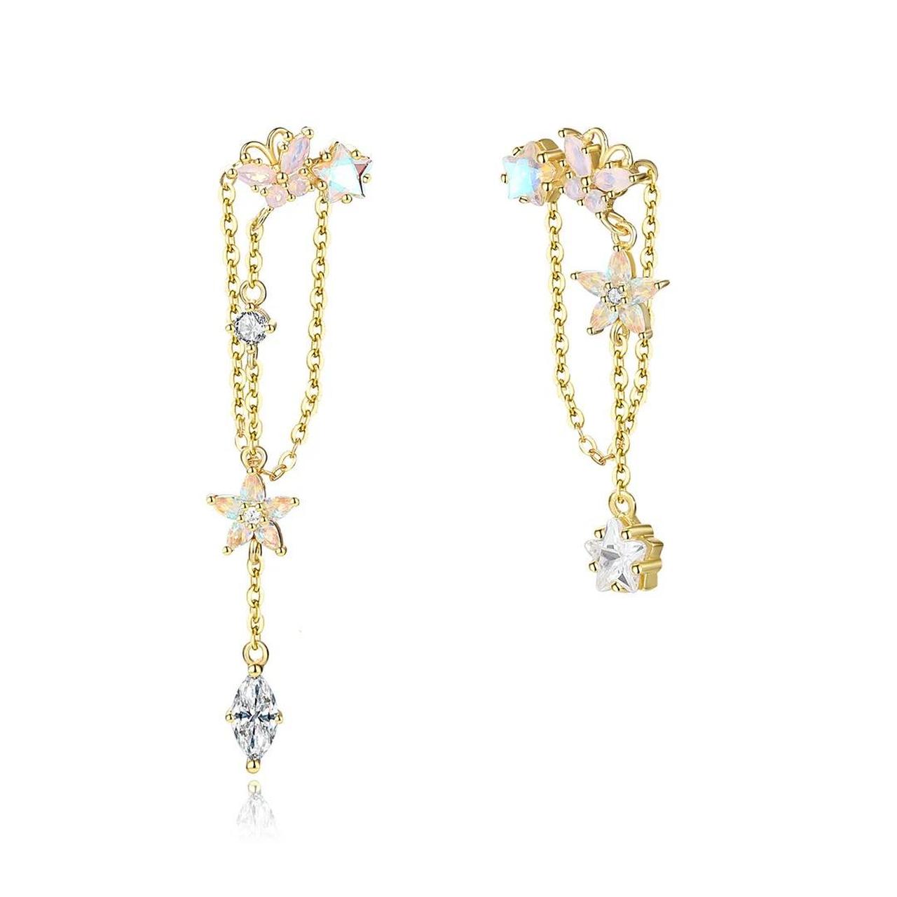 Bisou lovely Vanessa earrings worn once, but not my... - Depop