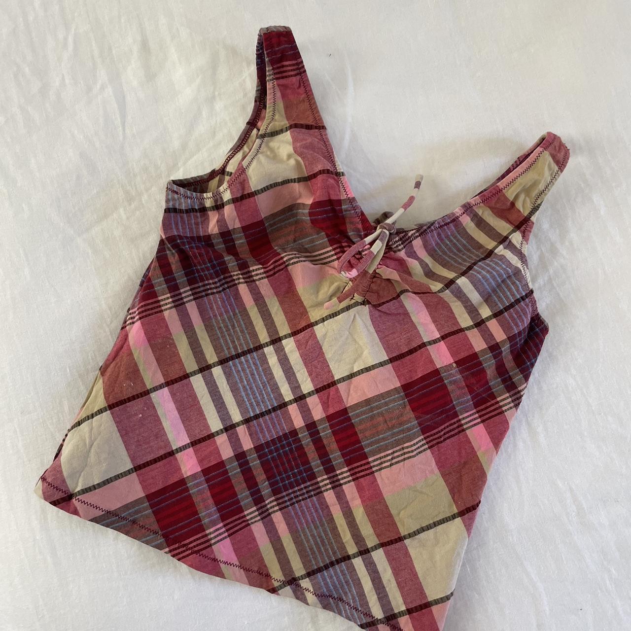 Vintage checkered singlet |size 8| #vintage... - Depop