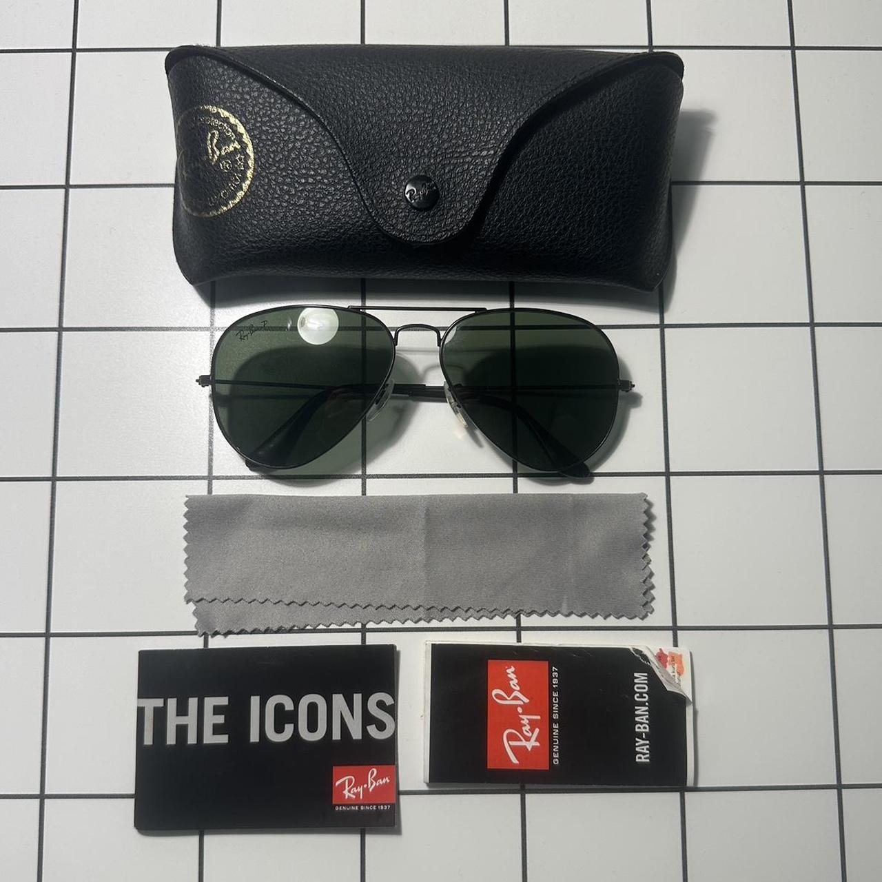RAY BAN P AVIATOR RB3025 BALCK... | Depop