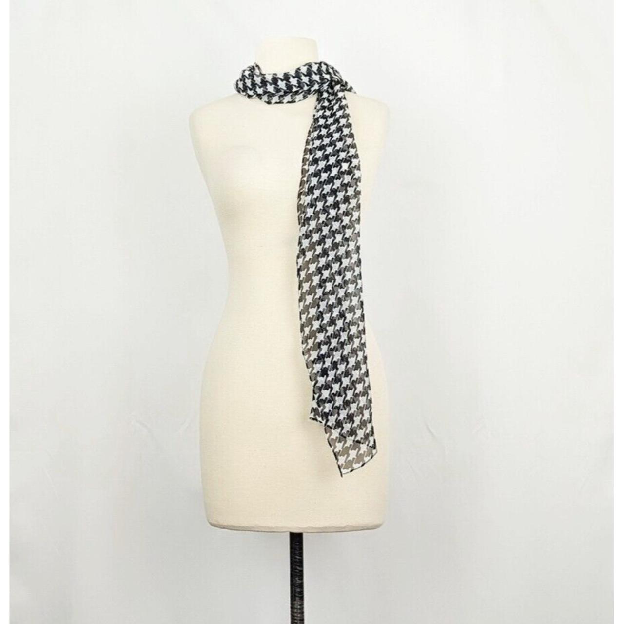 Cejon Women's Black and White Scarf-wraps | Depop