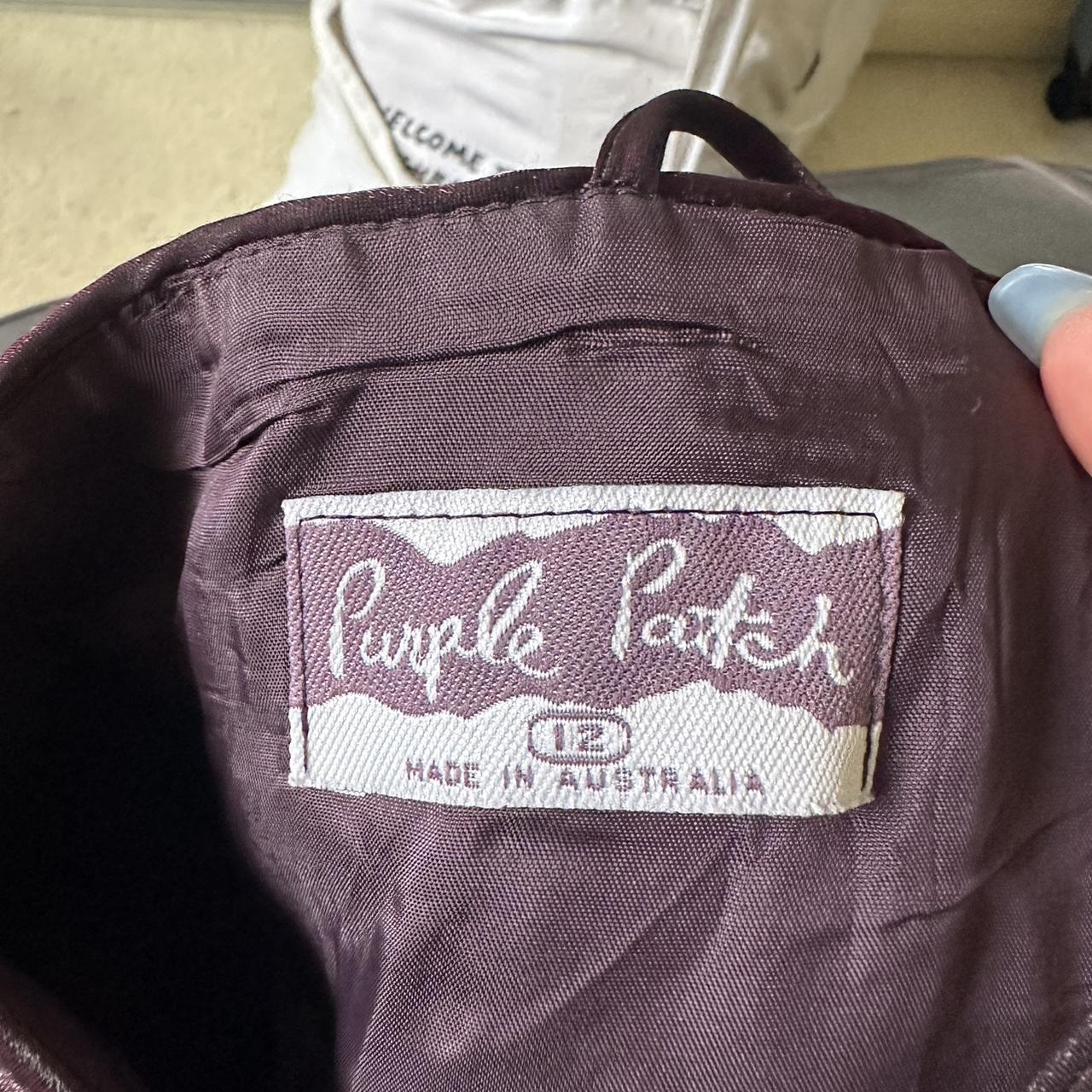 gorgeous purple patch dress!!! - size 12 - beautiful... - Depop