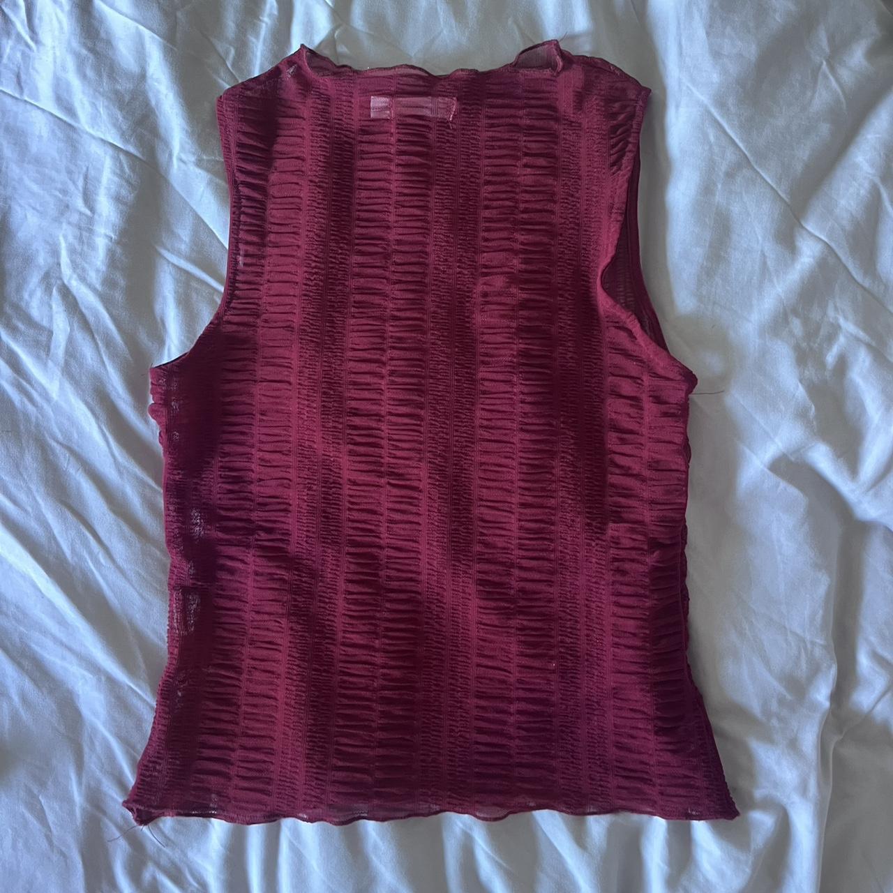Glassons sheer red tank Super nice with a cute... | Depop