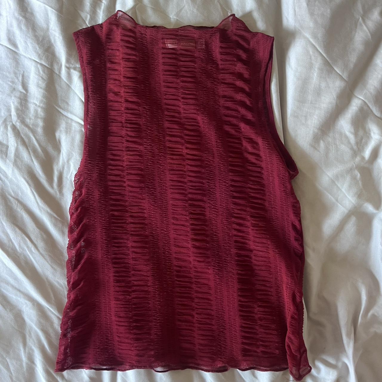 Glassons sheer red tank Super nice with a cute... | Depop