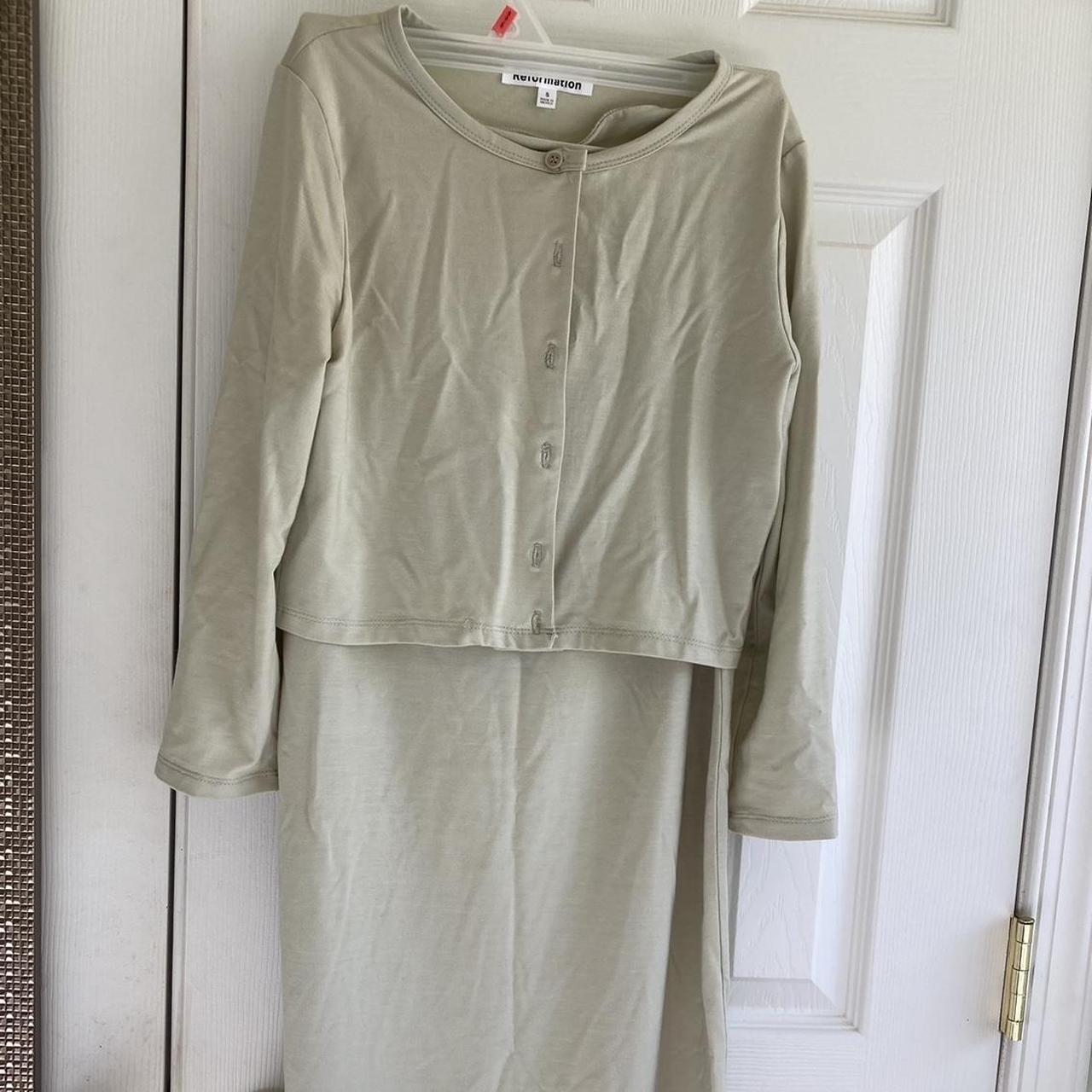 Reformation dress and cardigan set Gifted to me!... - Depop