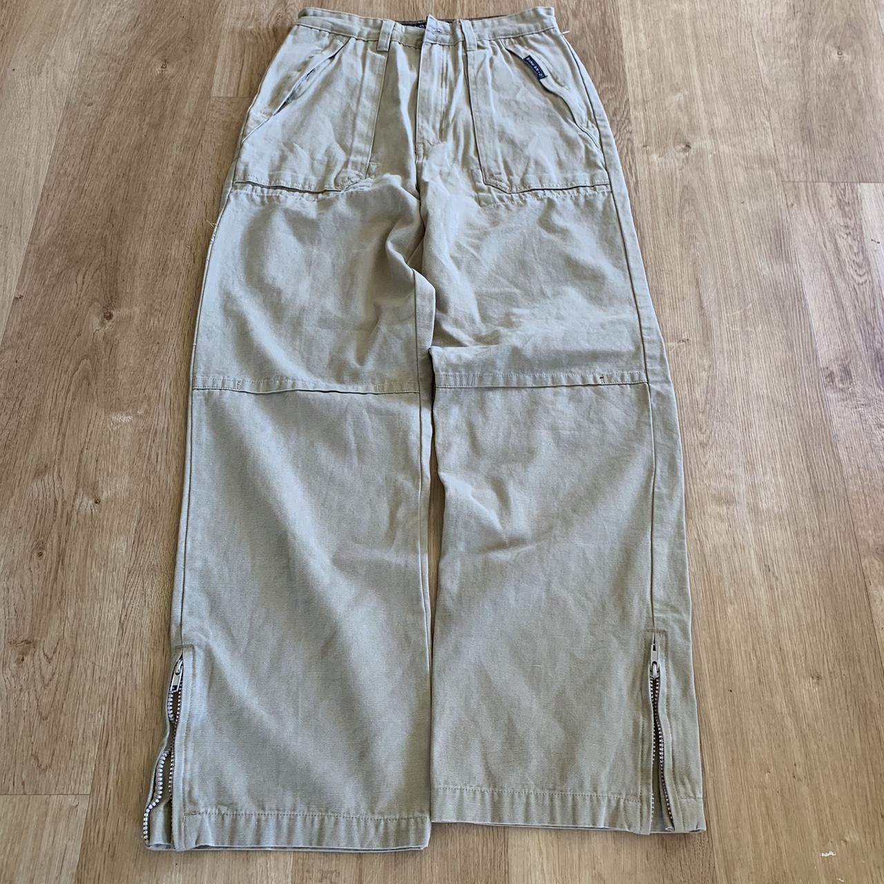 Vintage y2k wide leg jeans 12 inch opening Fit... - Depop