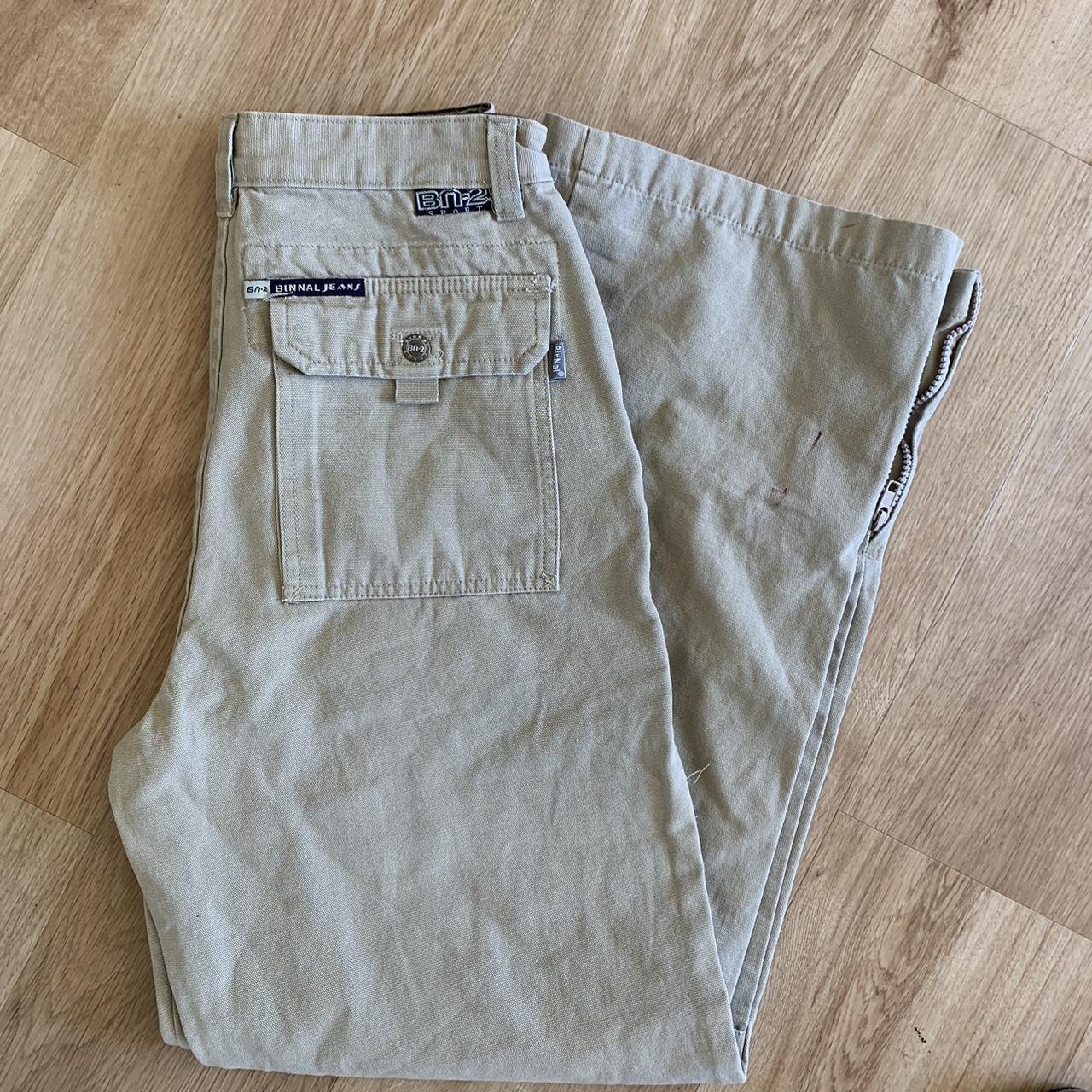 Vintage y2k wide leg jeans 12 inch opening Fit... - Depop