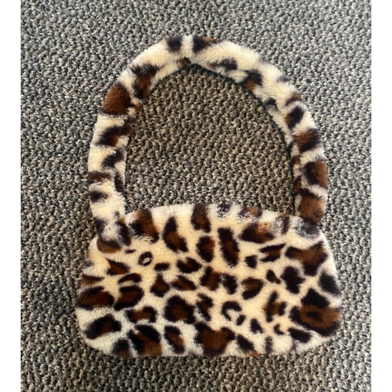 The cutest little handmade fluffy leopard print bag,... - Depop