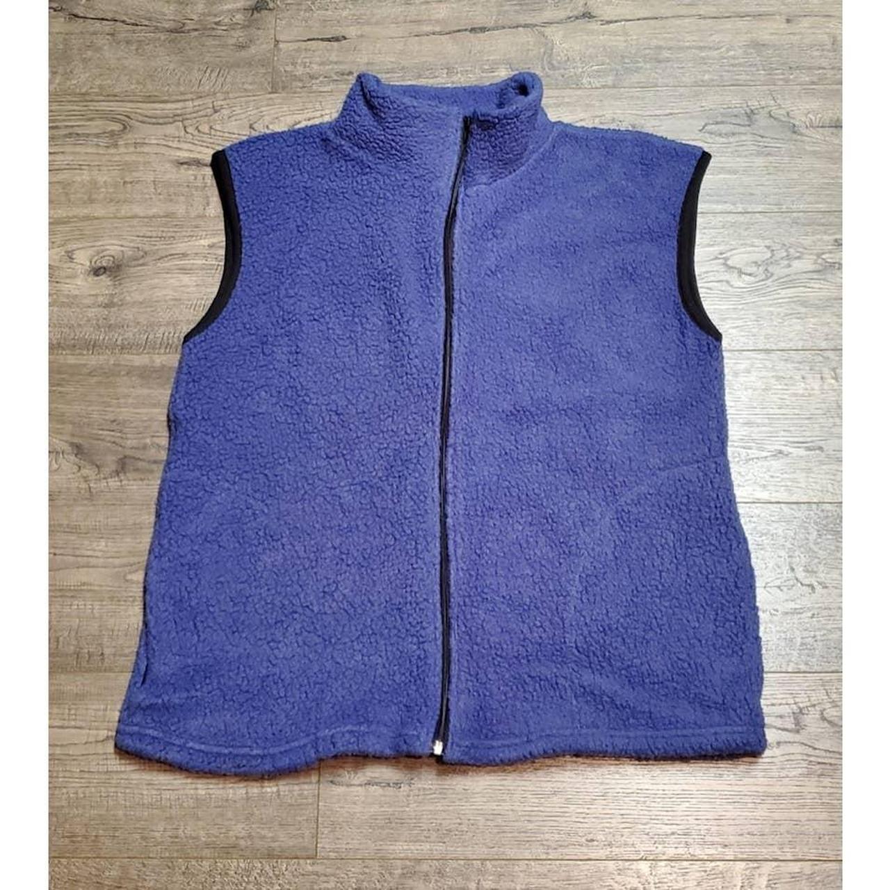 Vintage 90s TOSH Canada Fleece Jacket Vest In good... - Depop
