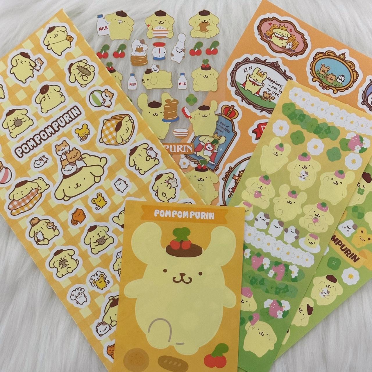 Pompompurin sticker bundle - includes 6 sheets,... - Depop
