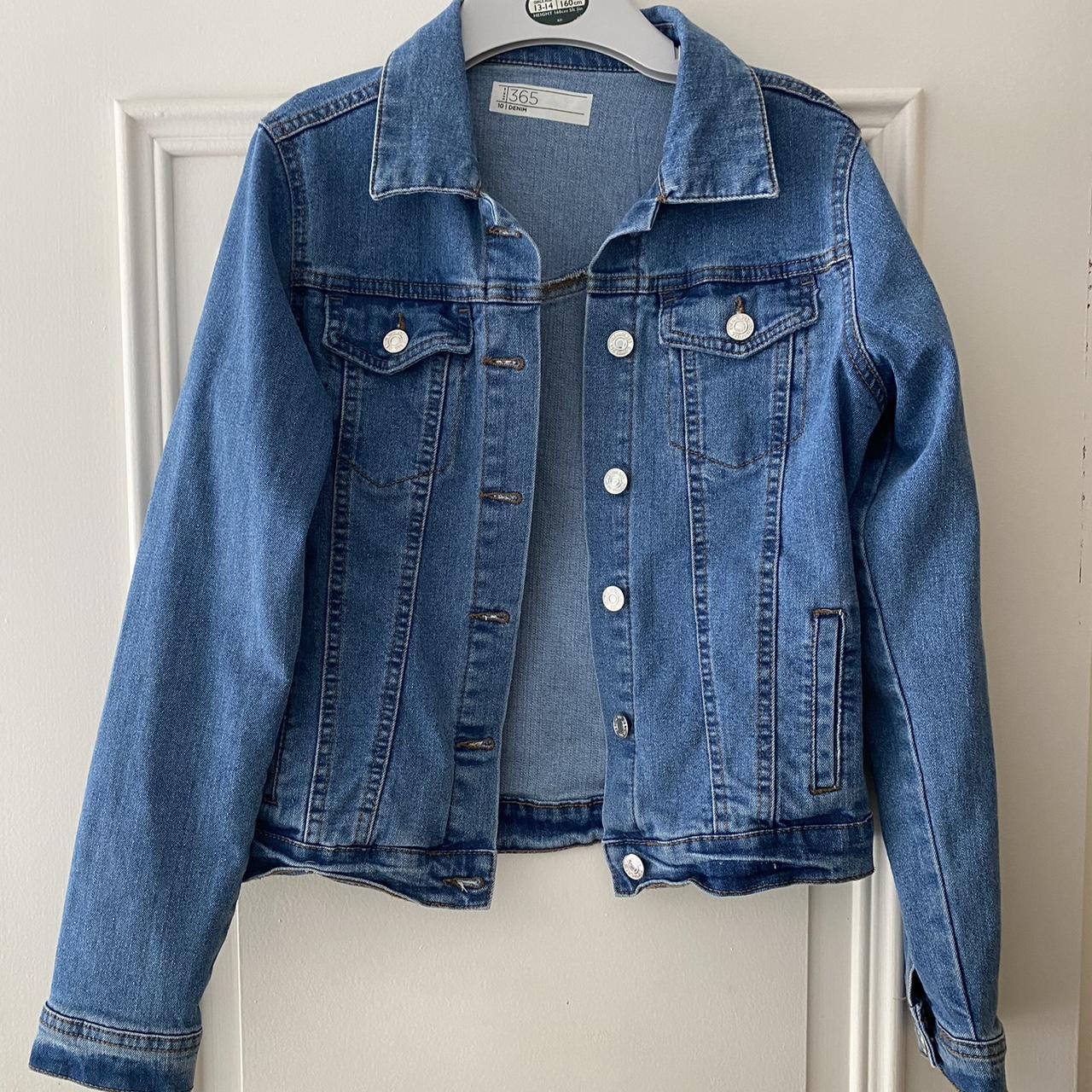 New look denim jacket Size 10 Small fitting - size... - Depop