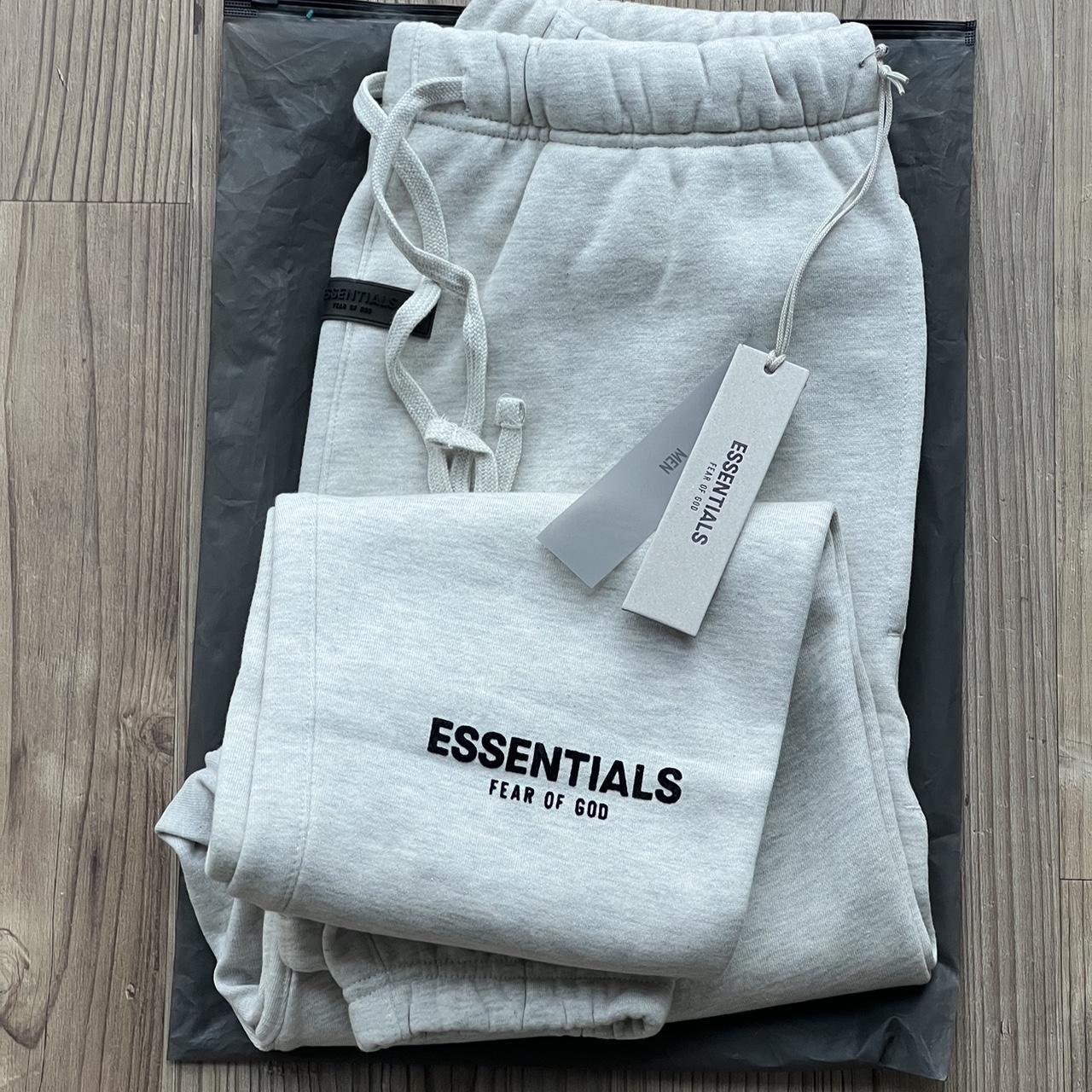 SS22 FOG Essentials Light Oatmeal Trackpants - 100%... - Depop